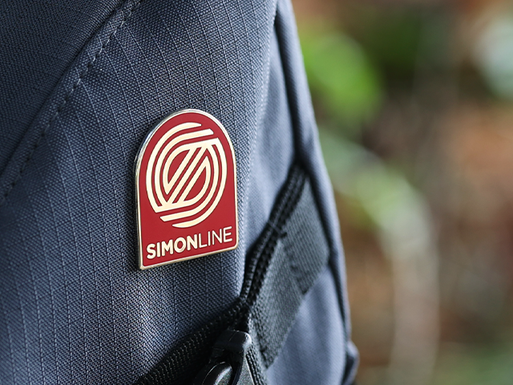 Simon Line Logo Enamel Pin – MVP Pro Shop