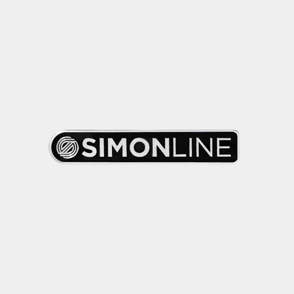 Simon Line Tag Logo Enamel Pin – MVP Pro Shop